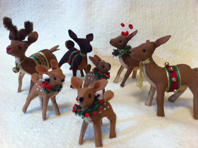 Felt Reindeer!!! | WOOLHALLA